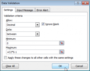 Data Validation in Excel | Excel-example.com